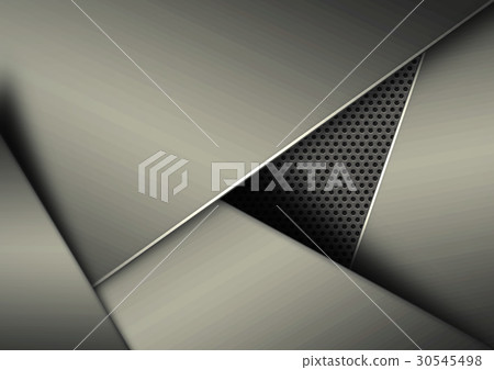 Dark gray overlapping triangle - Stock Illustration [30545498] - PIXTA