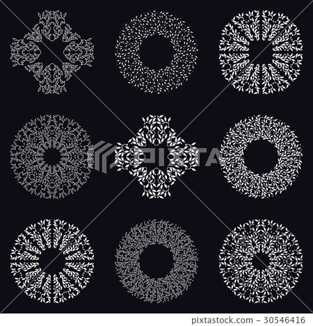 White color frame design, isolated templates - Stock Illustration ...