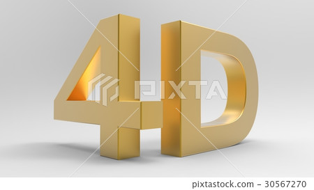4D logo isolated on gray background with - Stock Illustration [30567270 ...