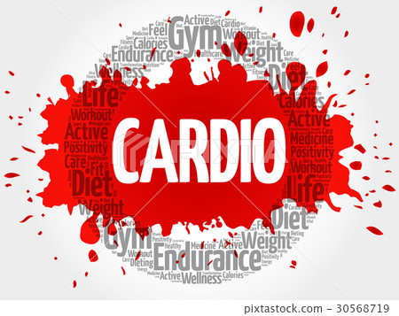 CARDIO circle stamp word cloud - Stock Illustration [30568719] - PIXTA