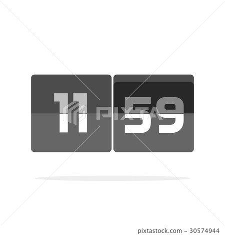Timer counter vector icon, countdown clock digits - Stock Illustration [30574944] - PIXTA