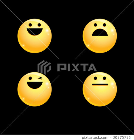 Vector volume set of smileys - Stock Illustration [30575755] - PIXTA