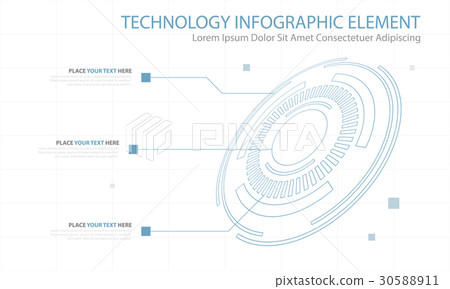 White Circle technology innovation background - Stock Illustration ...