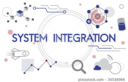 Database Network Settings System - Stock Illustration [30588966] - PIXTA