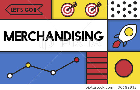Merchandising Marketing Production Retail Word - Stock Illustration ...