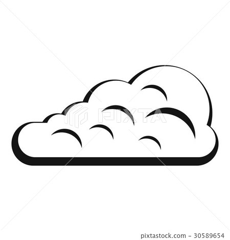 Cumulus cloud icon, simple style - Stock Illustration [30589654] - PIXTA