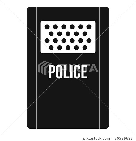 Riot shield icon, simple style - Stock Illustration [30589685] - PIXTA