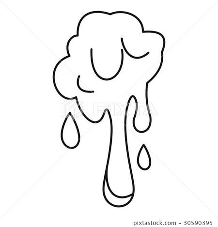Slime spot icon, outline style - Stock Illustration [30590395] - PIXTA