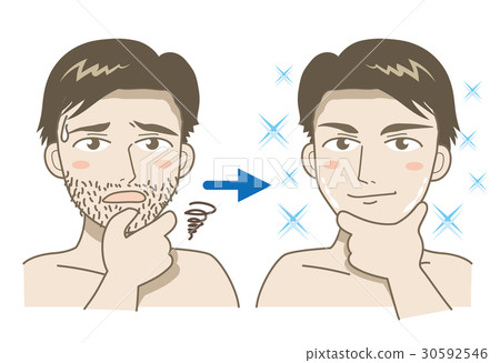 Behind remaining · Before after B - Stock Illustration [30592546] - PIXTA