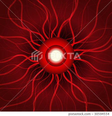 Eye Ball Abstract Technology Background - Stock Illustration [30594554 ...