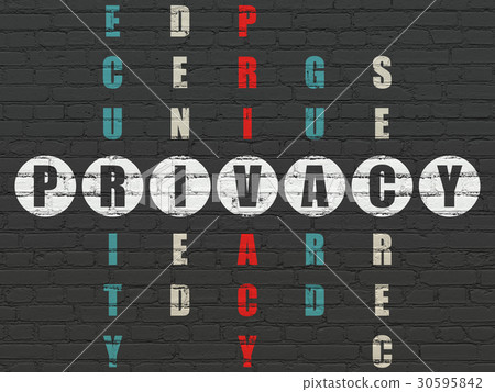 Protection concept: Privacy in Crossword Puzzle - Stock Illustration ...