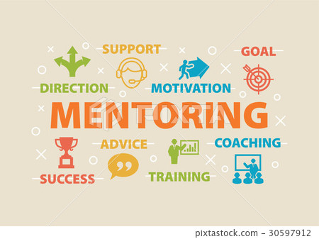 MENTORING Concept with icons - Stock Illustration [30597912] - PIXTA