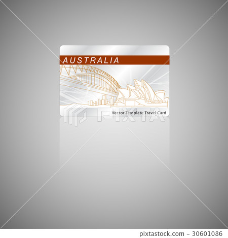 Travel Card Design Template - Stock Illustration [30601086] - PIXTA