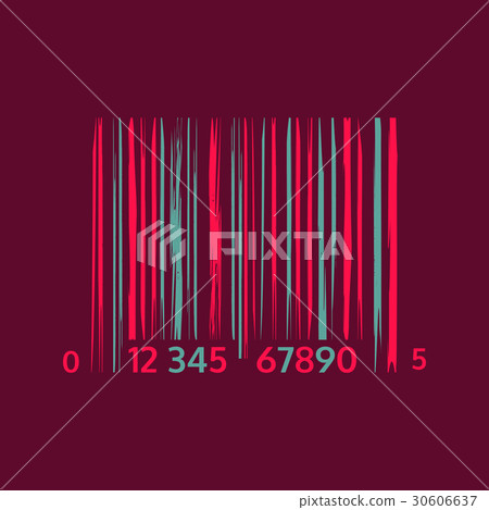 Glitch bar code - Stock Illustration [30606637] - PIXTA
