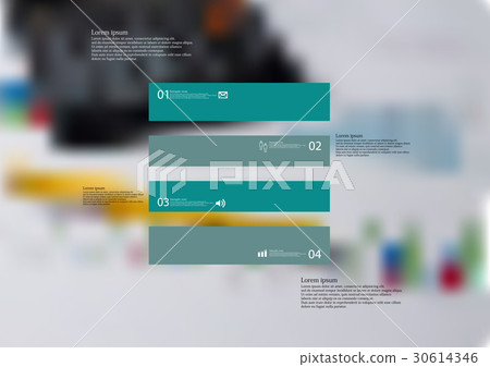 Illustration infographic template with rectangle - Stock Illustration ...