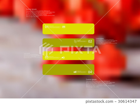 Illustration infographic template with rectangle - Stock Illustration ...