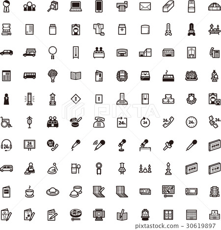 Monotone icon (series) deformed - Stock Illustration [30619897] - PIXTA