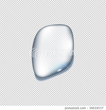 Realistic pure and transparent water drops set - Stock Illustration ...