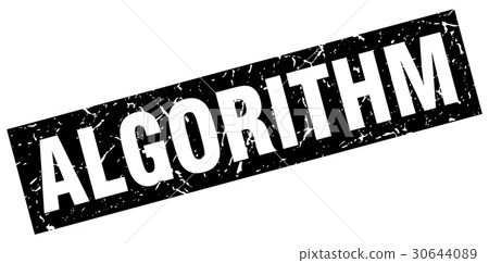 square grunge black algorithm stamp - Stock Illustration [30644089] - PIXTA