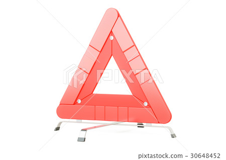 Warning Triangle, 3D rendering - Stock Illustration [30648452] - PIXTA