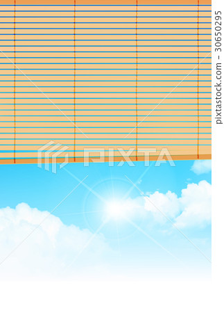 Summer sky scenery background - Stock Illustration [30650295] - PIXTA