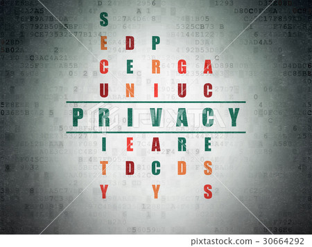 Privacy concept: Privacy in Crossword Puzzle - Stock Illustration ...