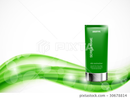 Skin moisturizer cosmetic design template - Stock Illustration ...