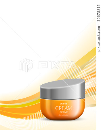 Skin moisturizer cosmetic design template - Stock Illustration ...