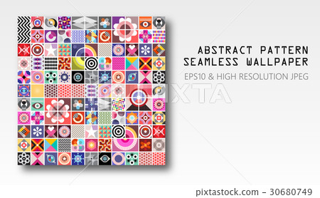 Abstract Pattern Seamless - Stock Illustration [30680749] - PIXTA
