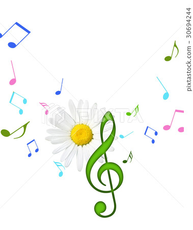 Music Music Flower Note - Stock Illustration [30694244] - PIXTA