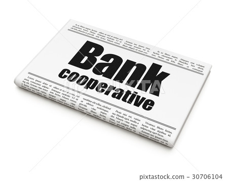 Banking concept: newspaper headline Bank - Stock Illustration [30706104 ...