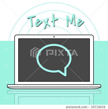 Hello Hi Mail Message Post Text Me - Stock Illustration [30718038] - PIXTA