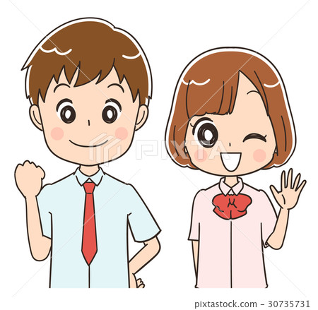 High school student illustration - Stock Illustration [30735731] - PIXTA