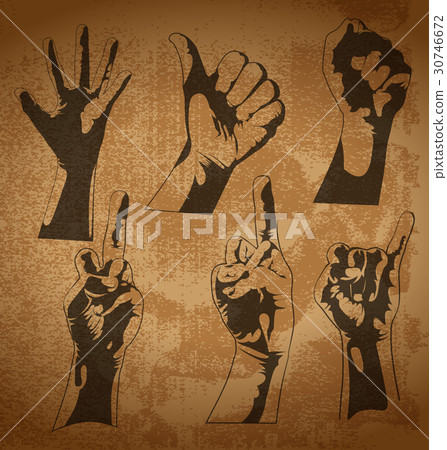 hand - Stock Illustration [30746672] - PIXTA