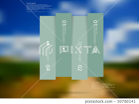 Illustration infographic template with rectangle - Stock Illustration ...