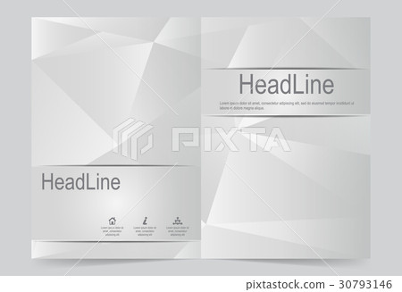Silver color Cover template background - Stock Illustration [30793146 ...