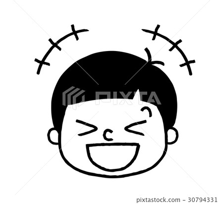 Boy's expression: laugh - Stock Illustration [30794331] - PIXTA