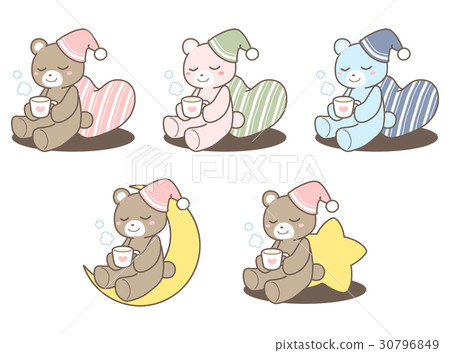 Good night bear - Stock Illustration [30796849] - PIXTA
