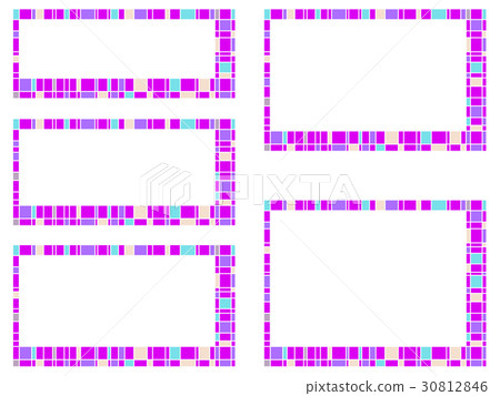 Random check pattern enclosure rule - Stock Illustration [30812846] - PIXTA