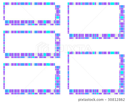 Random check pattern enclosure rule - Stock Illustration [30812862] - PIXTA