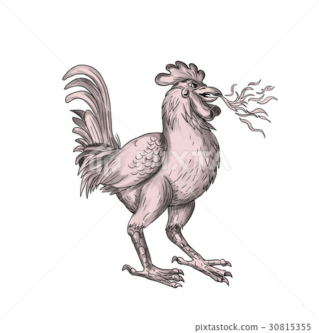 Basan Breathing Fire Tattoo - Stock Illustration [30815355] - PIXTA