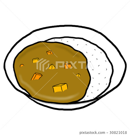 Curry and rice - Stock Illustration [30821018] - PIXTA