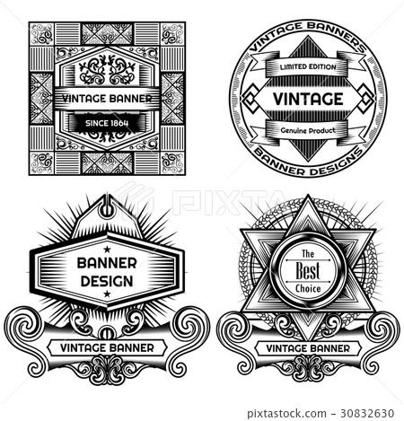 Vintage background label Design Template - Stock Illustration [30832630 ...