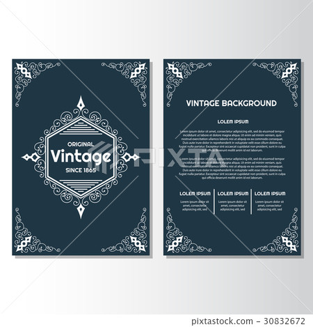 Vintage flyer background Design Template - Stock Illustration [30832672 ...