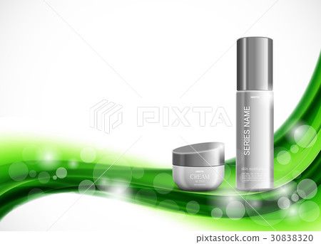 Skin moisturizer cosmetic design template - Stock Illustration ...