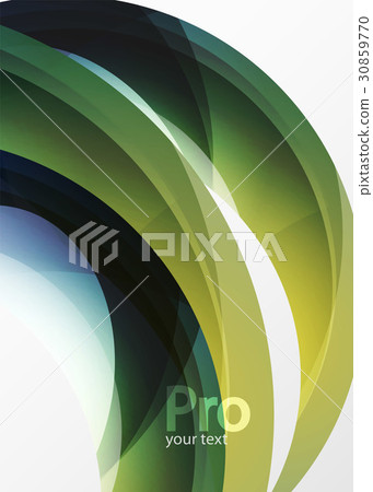 Futuristic hi-tech glass wave abstract background - Stock Illustration ...