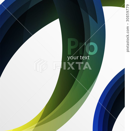 Futuristic hi-tech glass wave abstract background - Stock Illustration ...