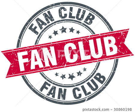 fan club round grunge ribbon stamp-插圖素材 [30860198] - PIXTA圖庫