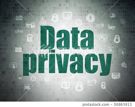Privacy concept: Data Privacy on Digital Data - Stock Illustration ...