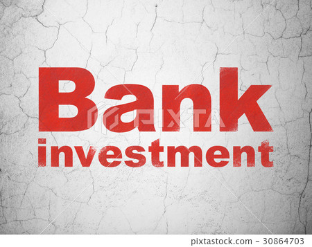 Money concept: Bank Investment on wall background - Stock Illustration ...
